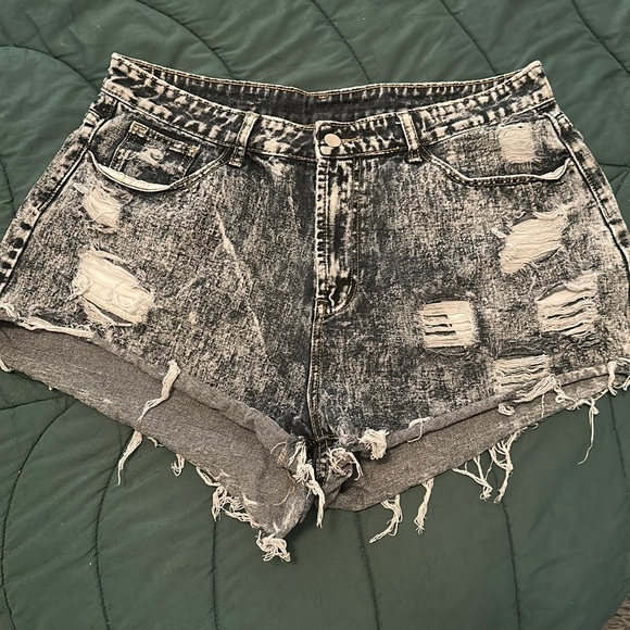 Shorts | Faded Black Denim Cutoffs | Poshmark
